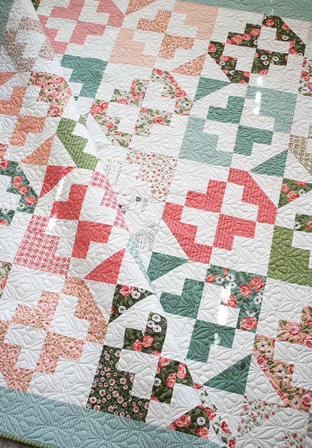 June Bug Layer Cake Quilt in Love Note Fabric - Lella Boutique