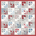 Red, White, & Bloom Flower Quilt - Lella Boutique