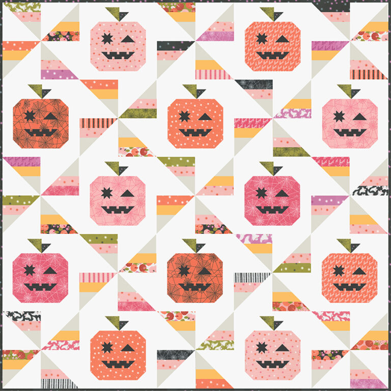 Tricks & Treats Quilt in Hey Boo Fabric - Lella Boutique