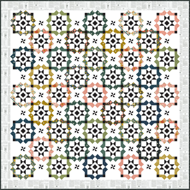 "Glam Squad" Quilt in Gingiber Fabric - Lella Boutique